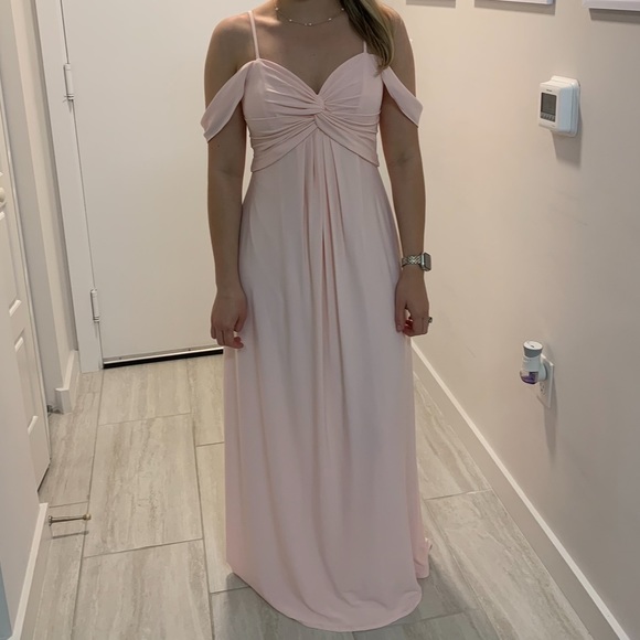 David's Bridal | Dresses | Davids Bridal Petal Pink Offtheshoulder ...